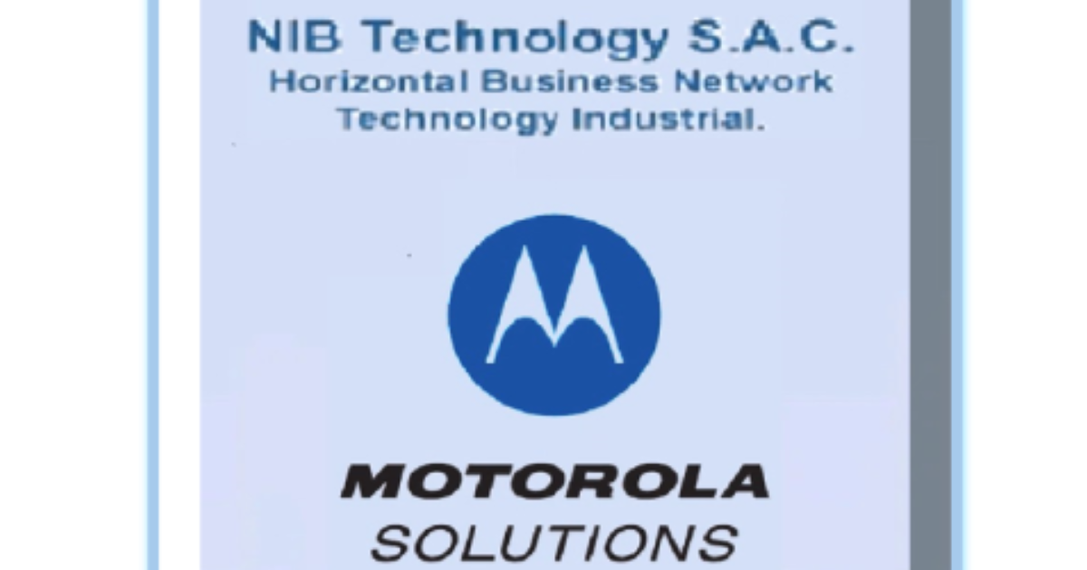 NIB TECHNOLOGY S.A.C - RADIOS DE DOS VIAS MOTOROLA SOLUTIONS